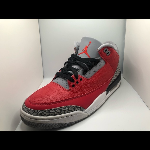 Shoes | Jordan 3s Unite Fire Red | Poshmark